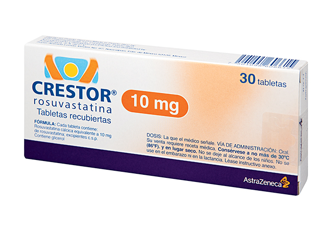 CRESTOR 10 MG TABLETAS VIA ORAL
