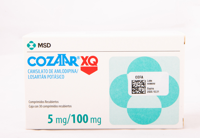 COZAAR XQ 5MG/100MG TABLETAS VIA ORAL