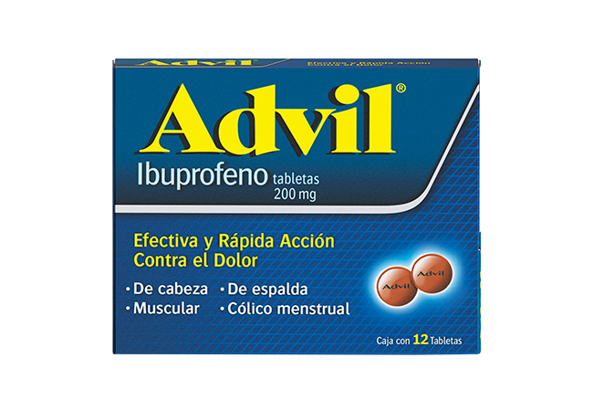 ADVIL 200 MG TABLETAS VIA ORAL