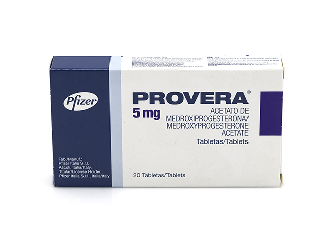 PROVERA 5 MG TABLETAS VÍA ORAL