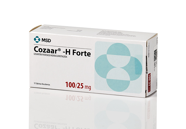 COZAAR H FORTE 100/25MG TABLETAS VIA ORAL