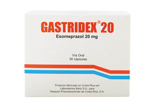 GASTRIDEX 20 MG CÁPSULAS VÍA ORAL