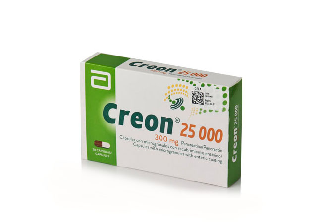 CREON 25000 300 mg x 20 CAPSULAS