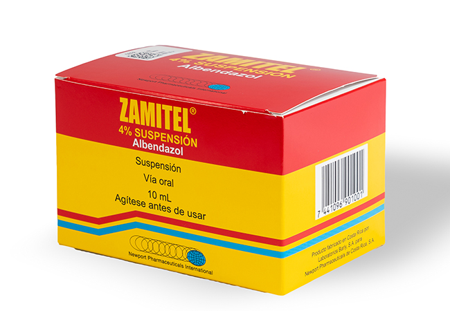 ZAMITEL 4% SUSPENSIÓN ALBENDAZOL 10 ML FRASCOS