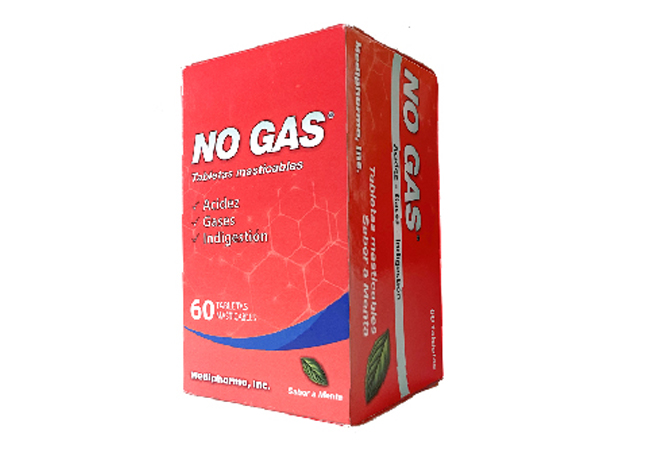 NO GAS TABLETAS MASTICABLES X60