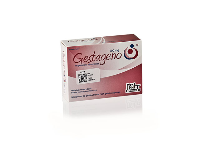 GESTAGENO 200 MG CÁPSULAS VÍA ORAL