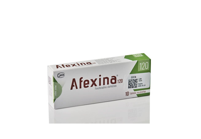 GUTIS AFEXINA 120 MG TABLETAS VÍA ORAL