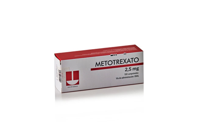 METOTREXATO 2.5 MG COMPRIMIDOS VÍA ORAL