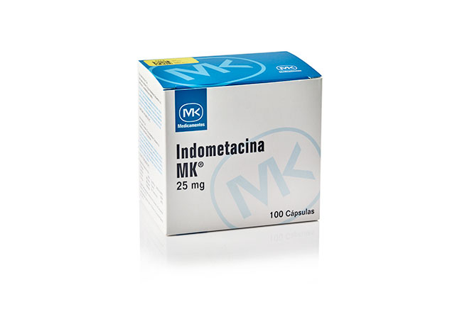 INDOMETACINA 25mg MK CÁPSULAS VÍA ORAL