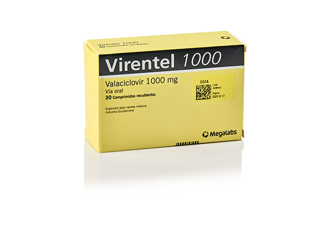 VIRENTEL 1000 mg x 30 COMPRIMIDOS