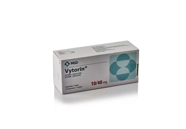 VYTORIN 10/40 TABLETAS VÍA ORAL