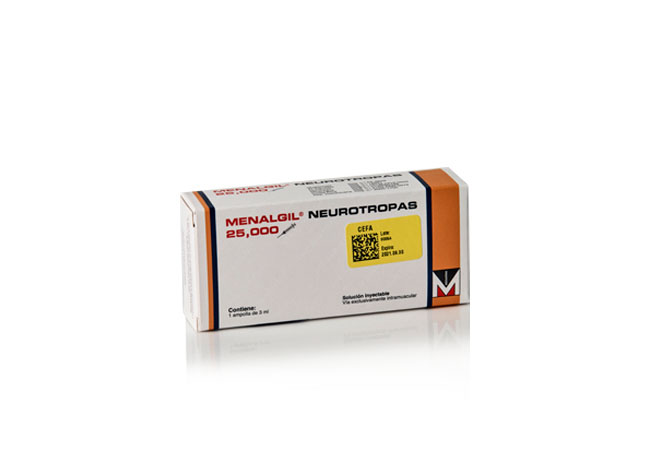 MENALGIL NEUTROPAS 25.000 x 1 AMPOLLA