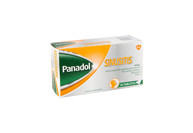 PANADOL SINUSITIS TABLETAS VIA ORAL