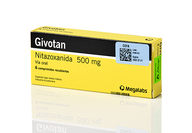 GIVOTAN 500 MG TABLETAS VIA ORAL