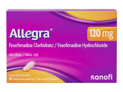 ALLEGRA 120 MG TABLETAS VIA ORAL