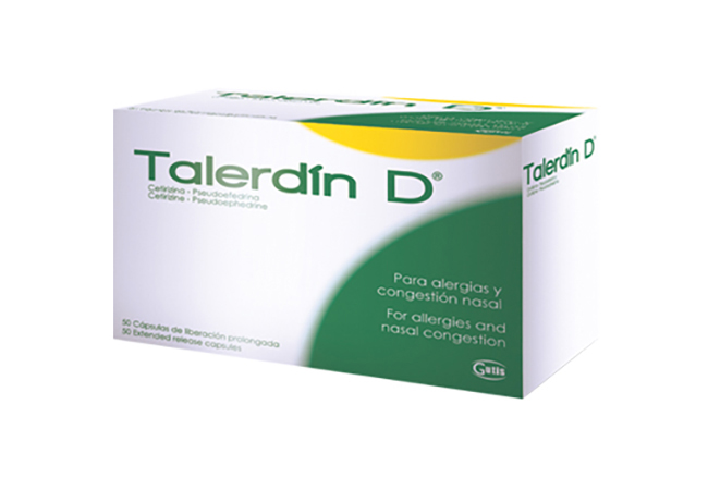 TALERDIN D 5MG/120MG TABLETAS VIA ORAL