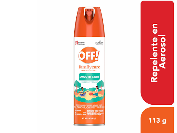 OFF FAMILY SMOOTH & DRY REPELENTE DE INSECTOS EN AEROSOL 113 g