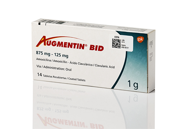 AUGMENTIN BID 1 GR TABLETAS VIA ORAL