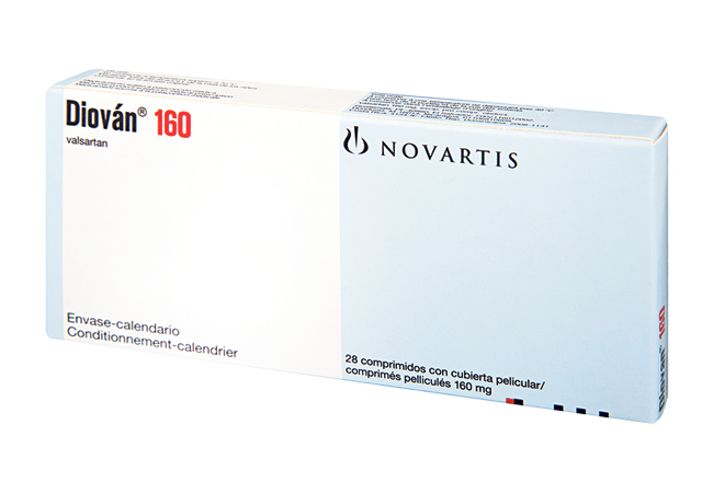 DIOVAN 160 MG TABLETAS VIA ORAL