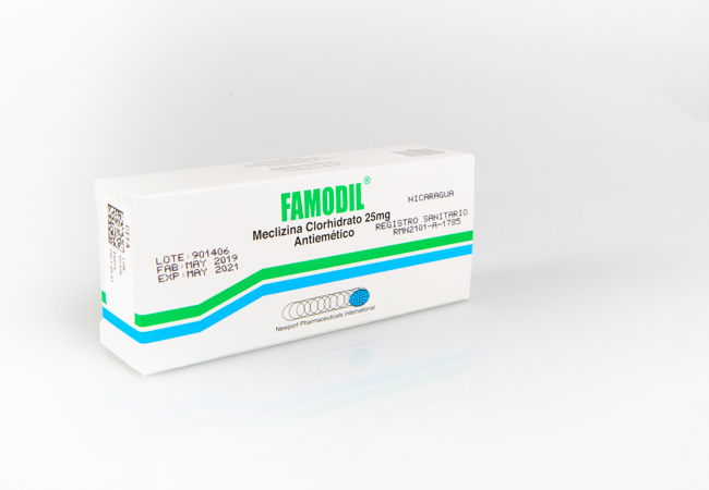 FAMODIL 25 MG TABLETAS VIA ORAL