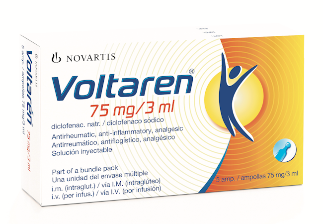 VOLTAREN 75 MG AMPOLLAS INYECTABLE
