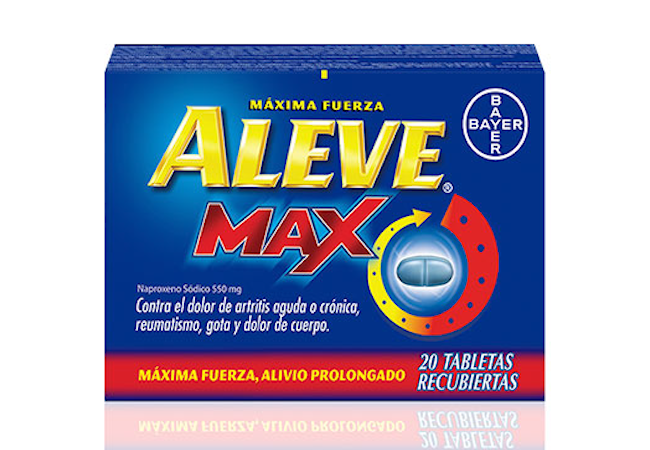 ALEVE MAX 550 MG TABLETAS VIA ORAL