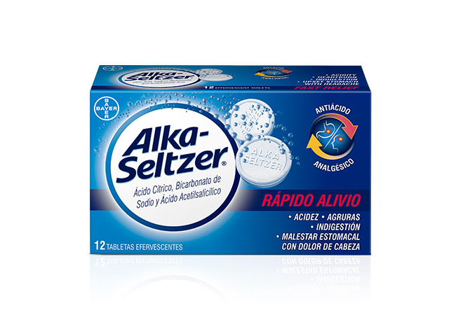 ALKA SELTZER TABLETAS EFERVESCENTES VIA ORAL
