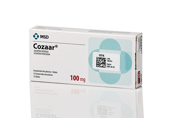 COZAAR 100MG TABLETAS VIA ORAL