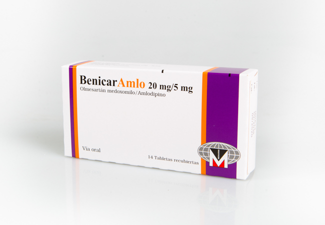 BENICAR AMLO 20MG/5MG TABLETAS VIA ORAL