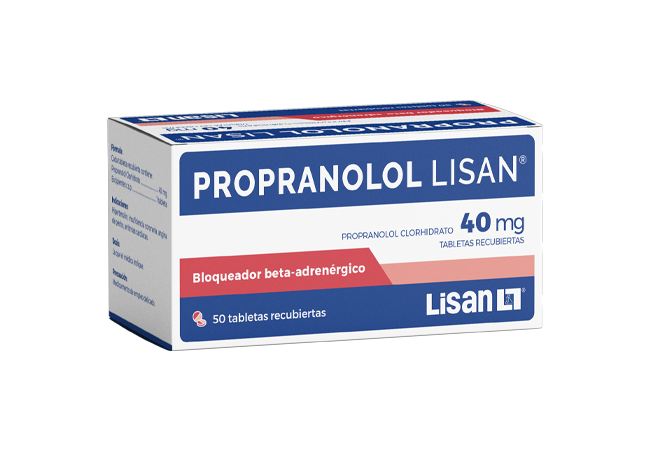LISAN PROPRANOLOL 40 mg x 50 TABLETAS