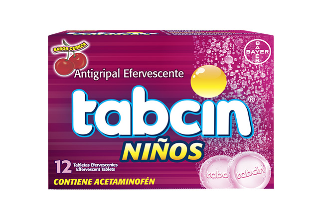 TABCIN EFERVESCENTE NIÑOS TABLETAS VÍA ORAL