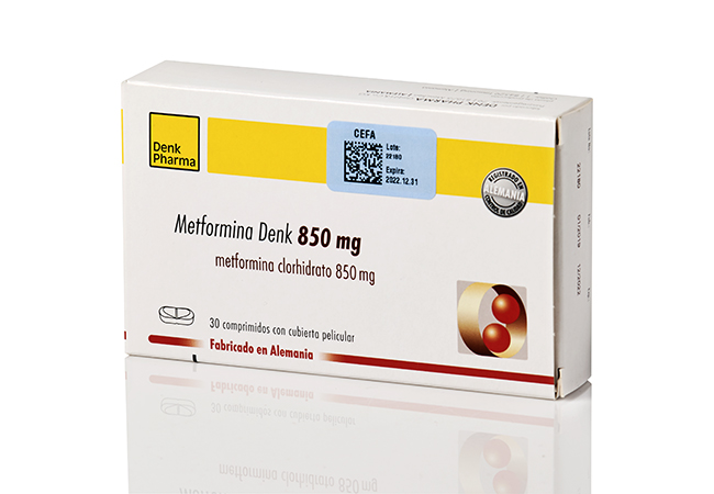 METFORMINA DENK 850MG TABLETAS VIA ORAL x30