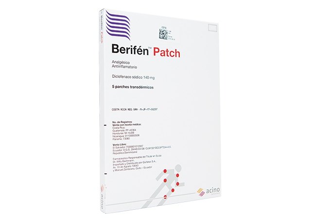 BERIFEN 140 MG PARCHES TÓPICO