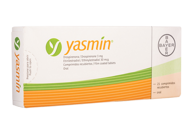 YASMIN TABLETAS VIA ORAL