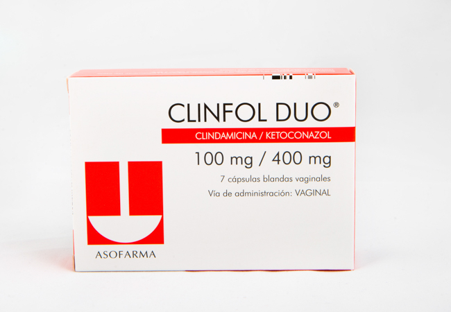 CLINFOL DUO 100 MG/400 MG OVULOS VAGINAL