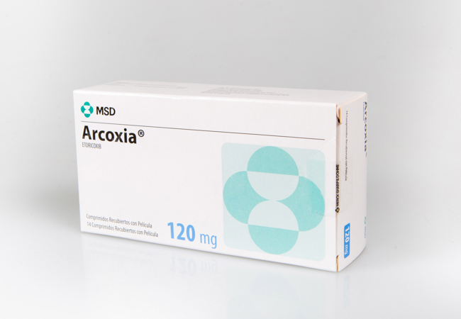 ARCOXIA 120 MG TABLETAS VIA ORAL