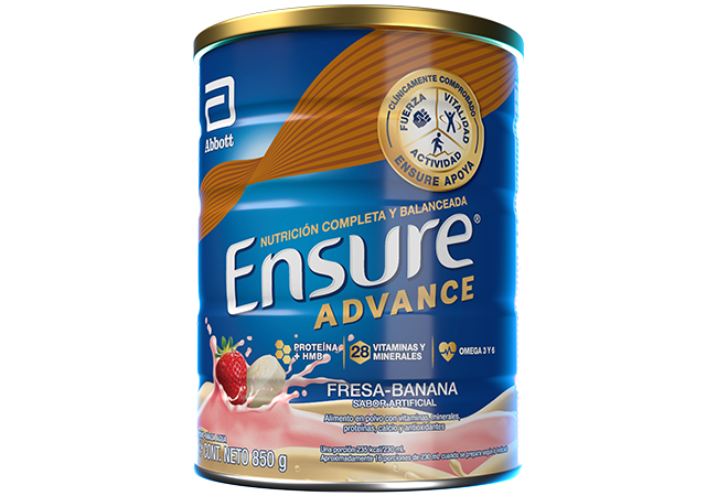 ENSURE ADVANCE FRESA BANANA 850 GR