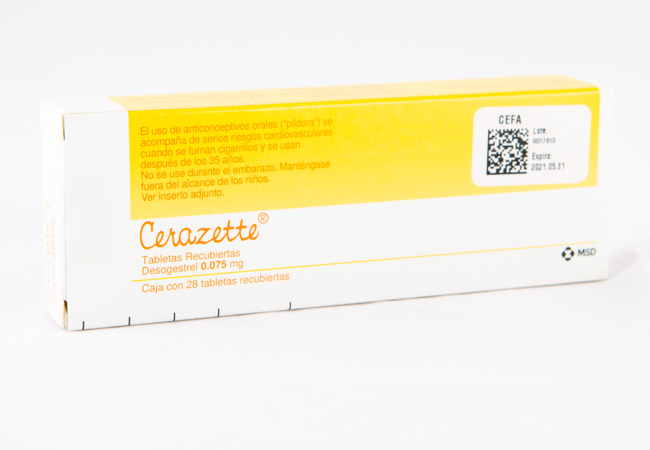 CERAZETTE TABLETAS VIA ORAL