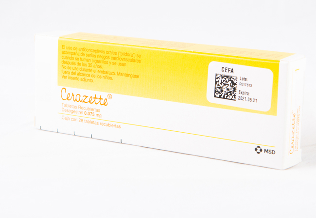 CERAZETTE TABLETAS VIA ORAL