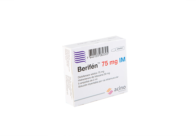 BERIFEN 75 MG AMPOLLA INYECTABLE