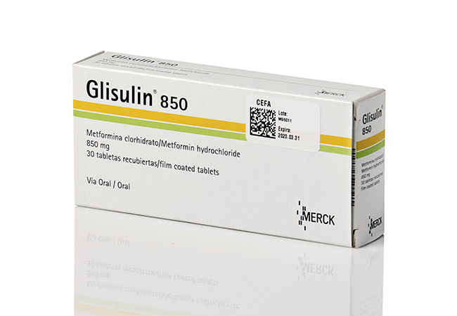 GLISULIN 850MG TABLETAS VIA ORAL x30