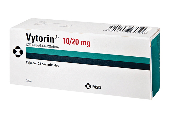 VYTORIN 10MG/20MG TABLETAS VIA ORAL