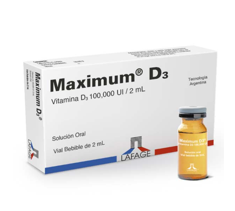 MAXIMUM VITAMINA D3 AMPOLLA BEBIBLE 100000 UI/2M