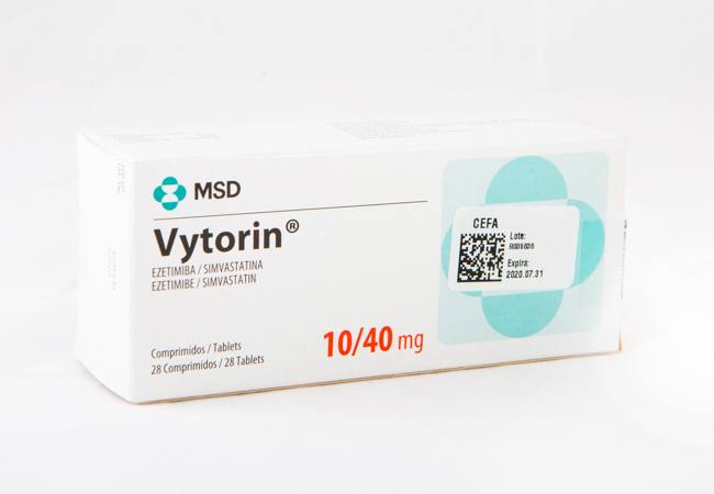 VYTORIN 10MG/40MG TABLETAS VIA ORAL