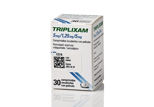 TRIPLIXAM 5MG/1.25MG/5MG TABLETAS VIA ORAL