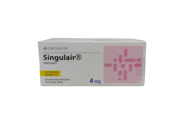 SINGULAIR 4 MG TABLETAS VIA ORAL